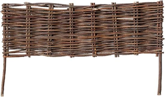 Bordure En Saule Tissé Naturel, Paysage Bordure Bordure, Décoratif ...