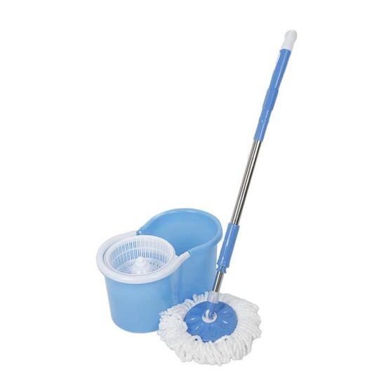 Balai rotatif Tournant Essorage 360° - Bleu - Cdiscount Au quotidien