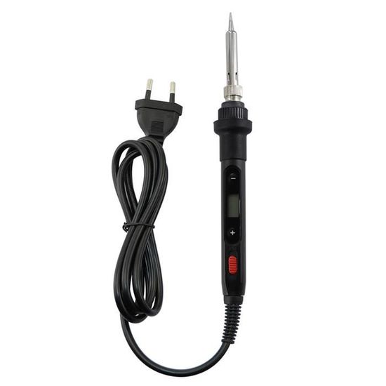 Plug 220V EU - Ensemble noir - Kit de fer à souder électrique numérique 60W-80W, température ...