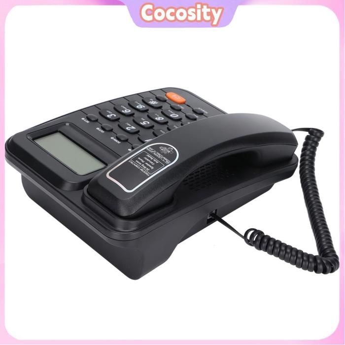 Cocosity téléphone fil KXT2029CID Téléphone câblé Téléphone fixe avec ...