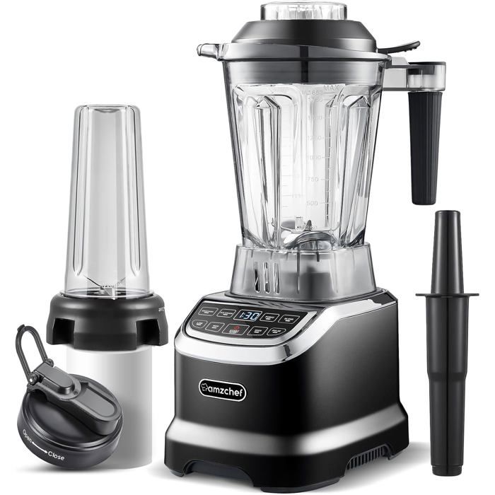 AMZCHEF Frullatore Professionale 2000w, Frullatore Tritatutto ...