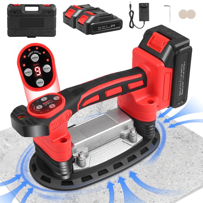 Ventouse Vibrante Carrelage Sans Fil - Machine de Nivellement avec ...