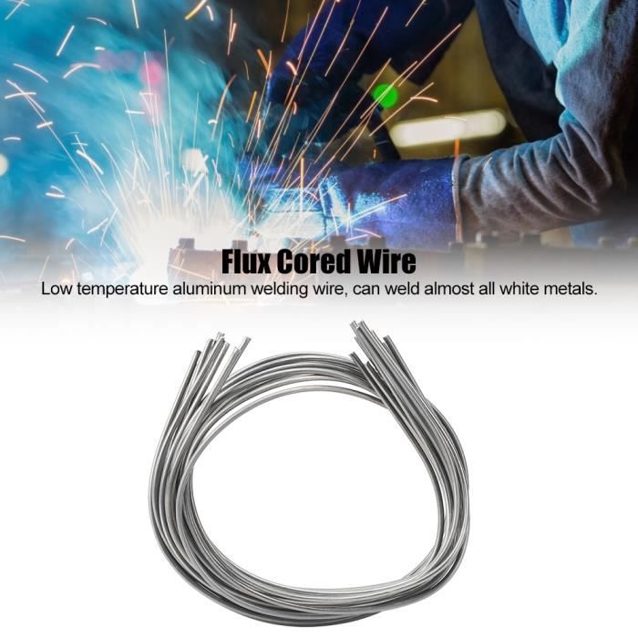 HURRISE Baguettes de soudage en cuivre et aluminium Fil fourré de flux ...