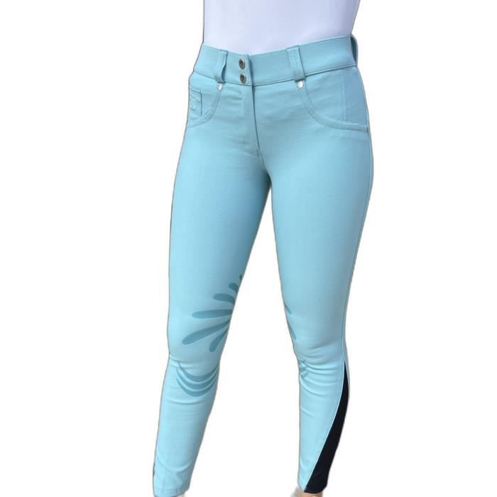 Pantalon équitation femme Flags&Cup Maria - azure - 34 - Cdiscount Sport