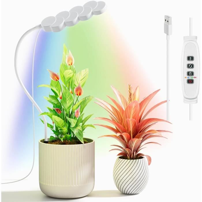 Lampe Pour Plantes Led Plein Spectre,Grow Light 6000K Lampe Pour ...