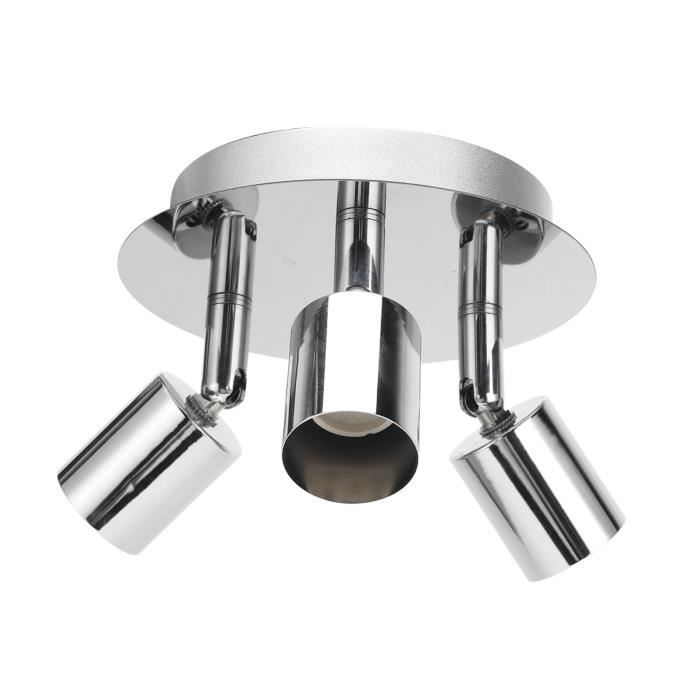 Tbest support de lampe réglable Support de lampe 3 têtes en forme de ...