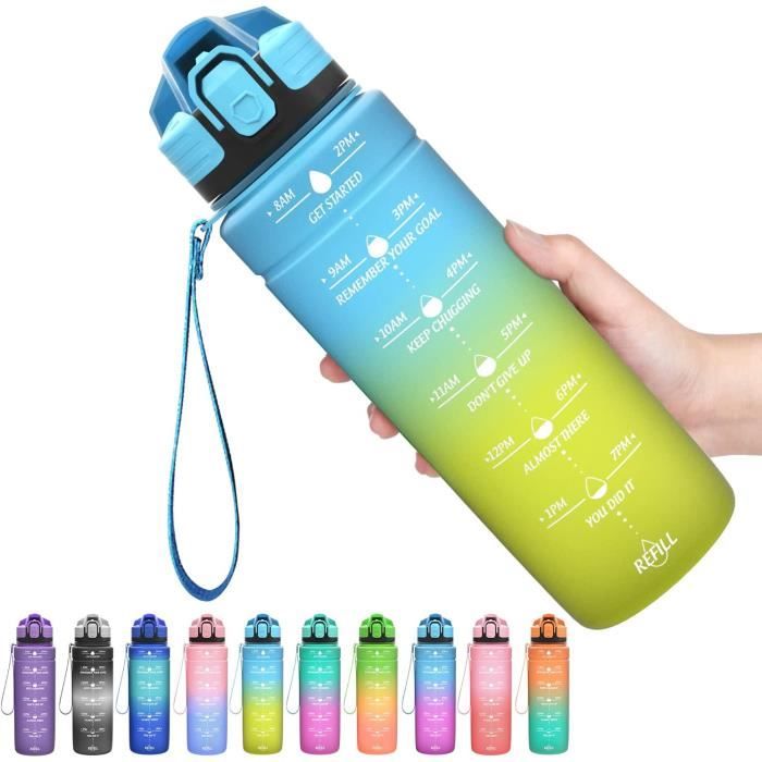 Gourde Enfant, 500Ml-700Ml-1L-1,5L-2L, Sport Gourde, Bouteille D'Eau Reutilisable Étanches Sans ...