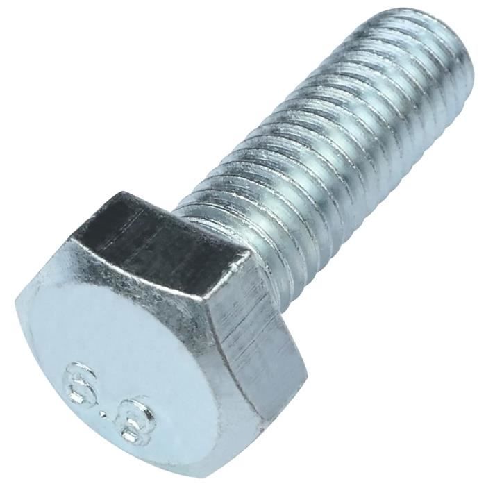 : C58076 - Lot De 50 Boulons M8X25 Mm À Tête Hexagonale 6 Pans - Din 933 - Dureté, Classe De ...