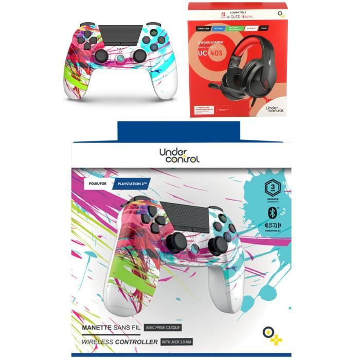 Casque Spirit of Gamer PRO-H40 PS4-PS5 PLAYSTATION + Manette PS4 ...