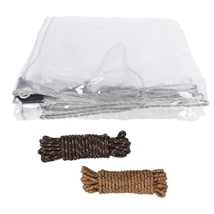 Vvikizy Bâche en PVC Bâche transparente en PVC 3x5m, tissu de ...