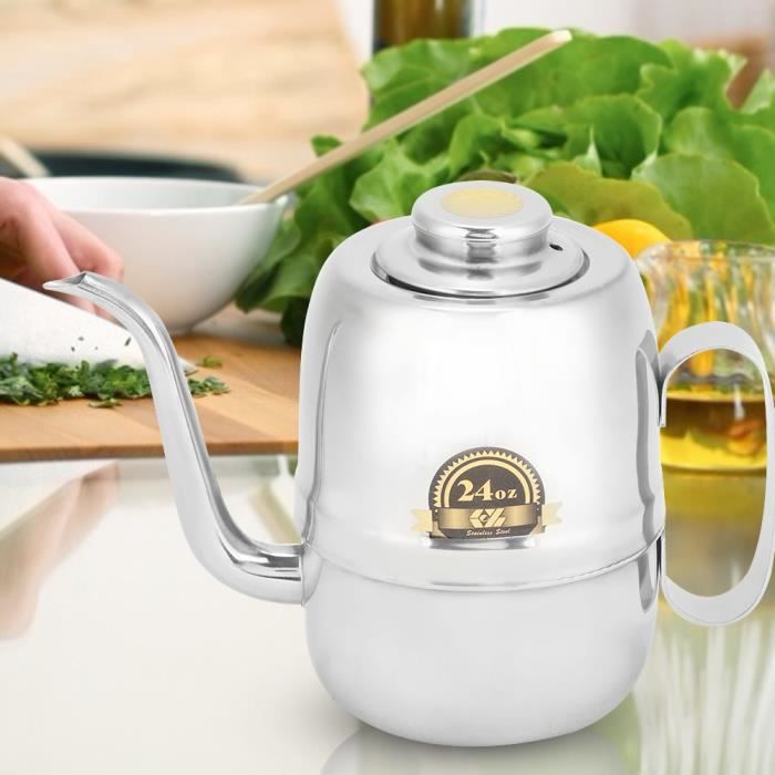 YOSOO Kitchen Tool Oil Can, Vinegar Bottle, Stainless Steel for Home Kitchen Restaurant Hotel ...