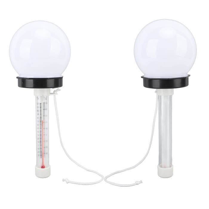 Lumière de piscine flottante thermoscope Thermoscope lumière flottante ...