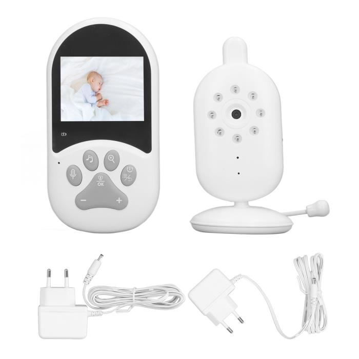 Zerone Moniteur vidéo pour bébé Baby Monitor 2.4in Écran Night Visible ...