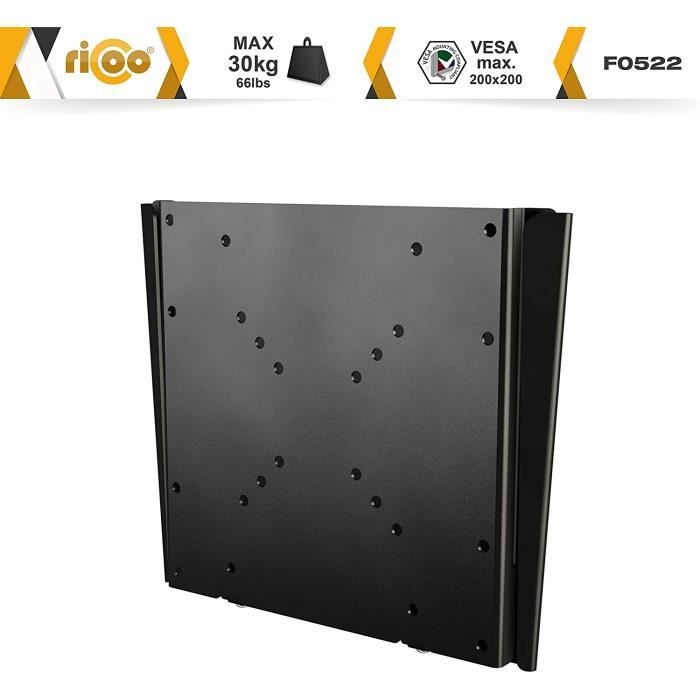 RICOO Support Mural écran PC F0522 Fix e Plat Ultra-SUniversel 15-32 ...