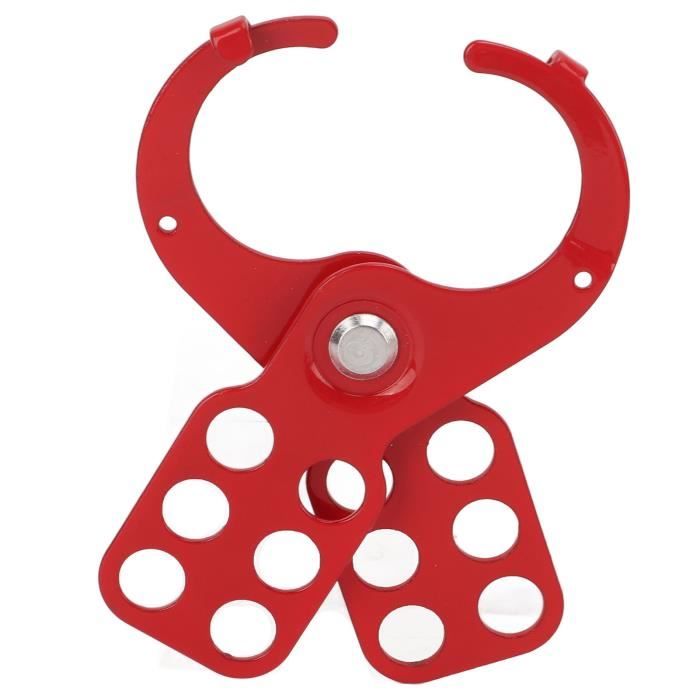 Zerone moraillon d'étiquette 6 trous Lockout Tagout Safety Hasp Lock ...