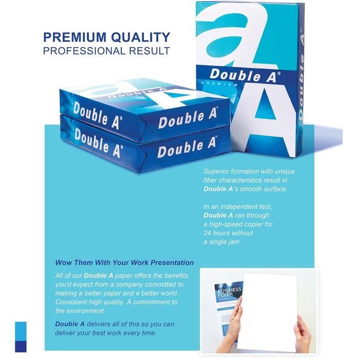 Double A Premium - Papier à imprimer (format A4, 80 g - m², 2.500 ...