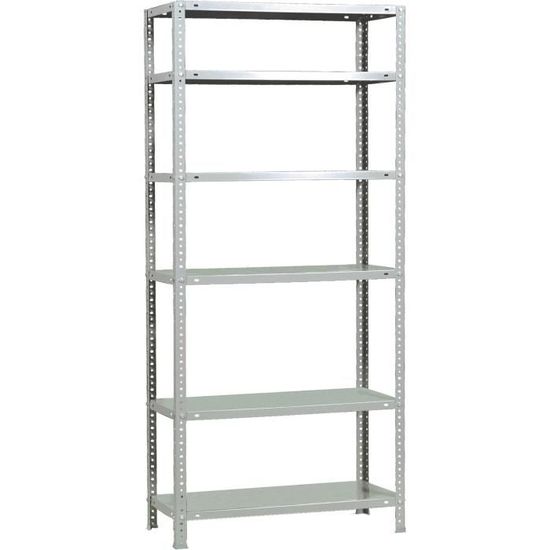 Simon Rack Étagère de Rangement et 6 Niveaux,2000x1000x300 mm,Blanc - Advantage - Cdiscount Maison
