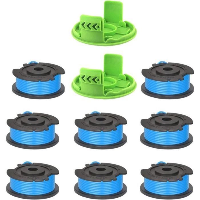 TETE - BOBINE - FIL Bobine de fil de rechange pour débroussailleuse Greenworks G24LT - 8 bobines ...