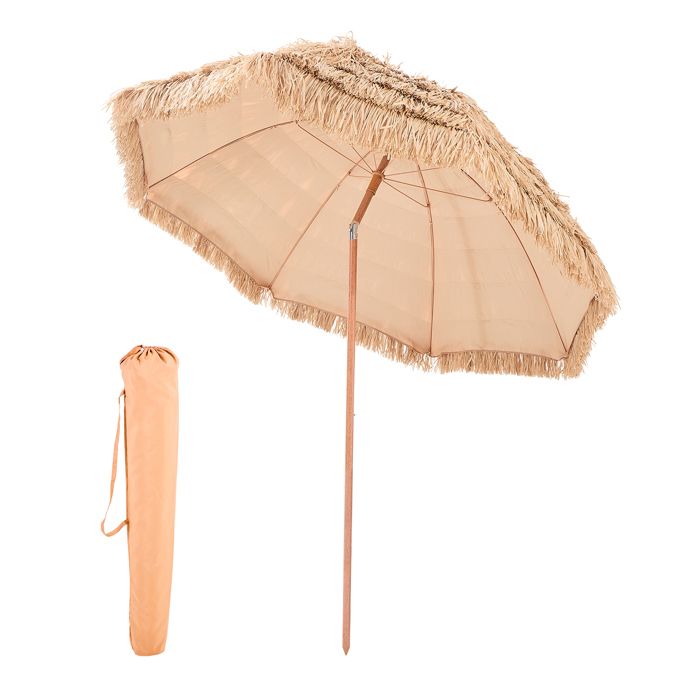 Parasol Hawaïen-VEVOR-2,4 m-Parasol Exotique Inclinable-avec Toit ...
