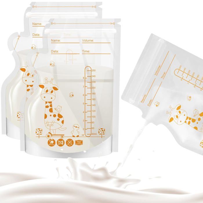 Sachets de conservation pour lait maternel 250 ml, 100 pièces ...
