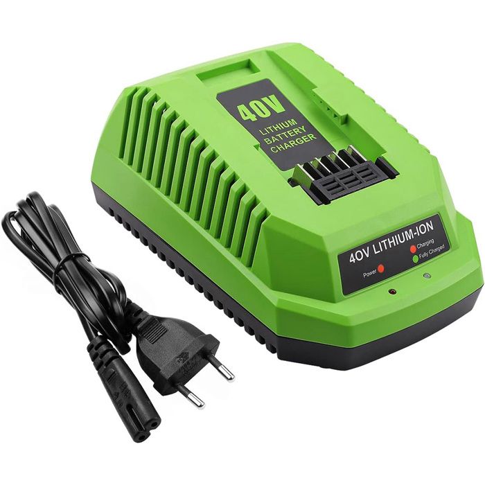 Chargeur 40V Li-ion de remplacement G40C pour Greenworks - Cdiscount Jardin