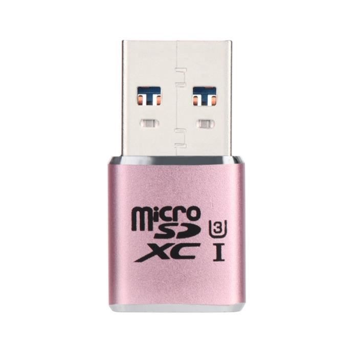 Or rose-Câble données USB Compact 3 en 1 Ports USB Lecteur carte Micro ...