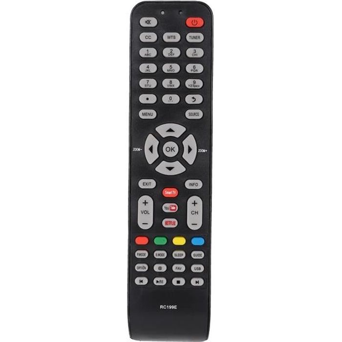 Télécommande de Remplacement TV pour TCL 06-519W49-D001X L32D2740E ...