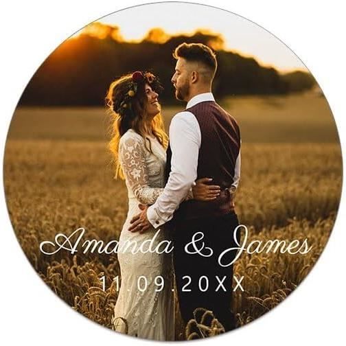 Autocollant Photo Étiquette Personnalisée Stikers Personnalisé Mariage ...