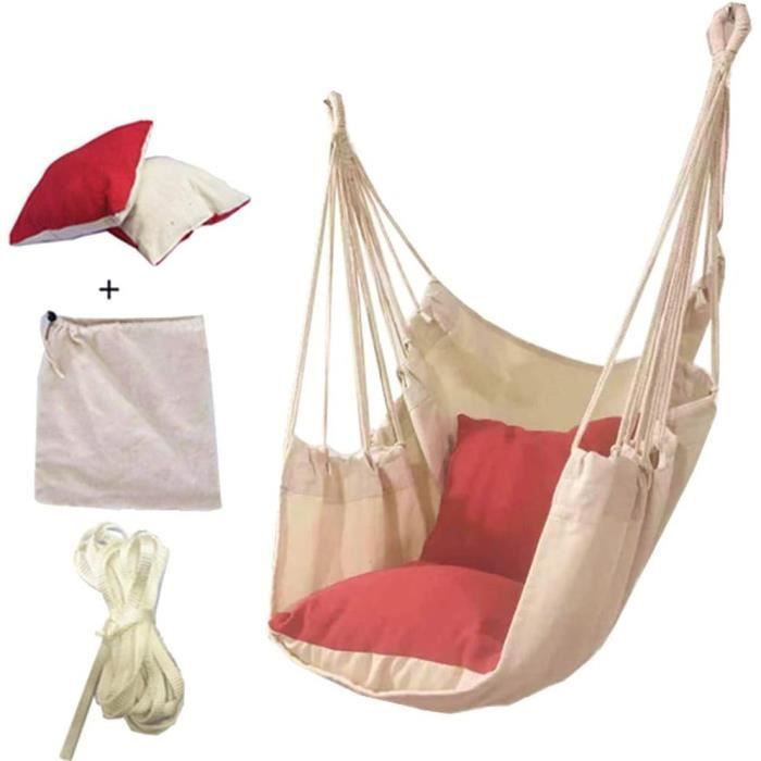 Siège Suspendu En Toile De Coton Fauteuil Suspendu Chaise Hamac,Style 2 ...