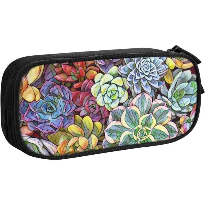 Trousse À Crayons De Grande Capacité Pour Femme Et Homme - Double ...