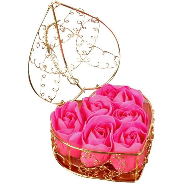 Coffret Cadeau Pour La Saint-Valentin - Rose - 6 Savons - Cadeau ...