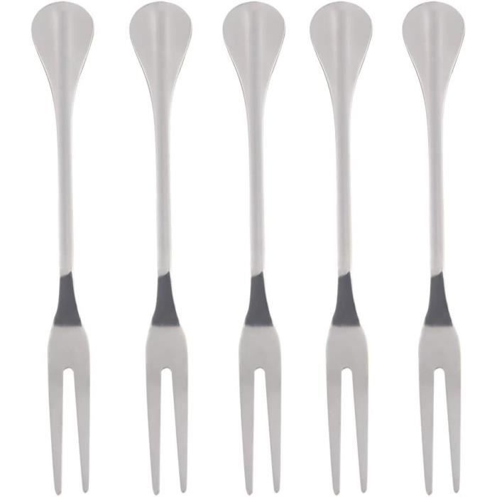 Petites Fourchettes En Acier Inoxydable, Lot De 5, Fourchettes À ...