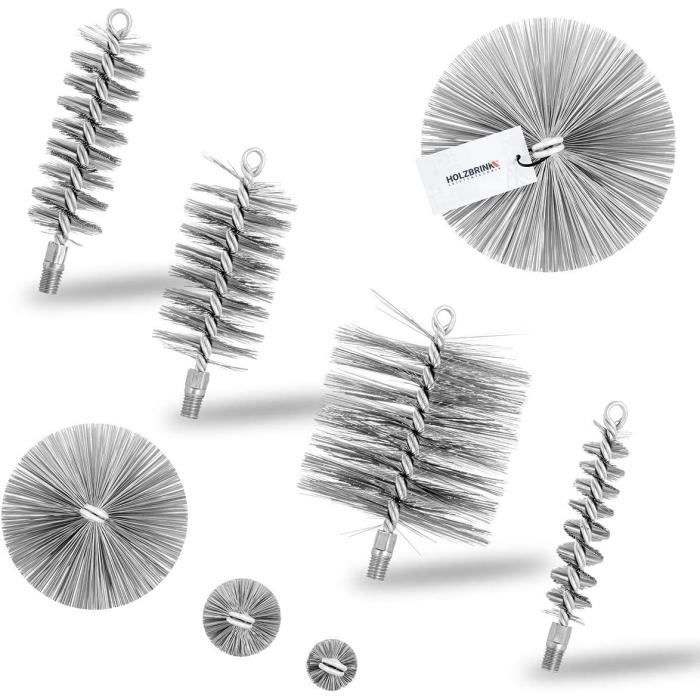 AJW-350 mm Hérisson de ramonage M12, balai de nettoyage du poêle et de ...