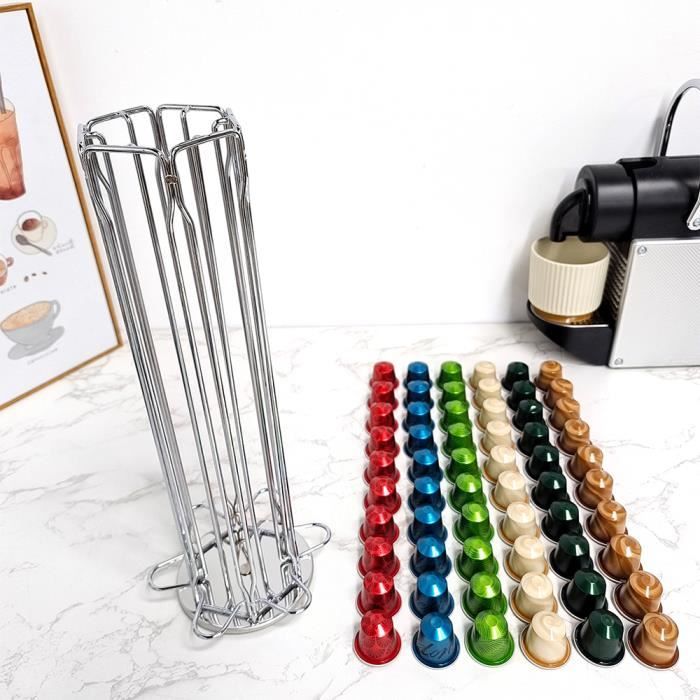 Porte-capsules à café - Nespresso - Stockage de 60 capsules - Rotation ...