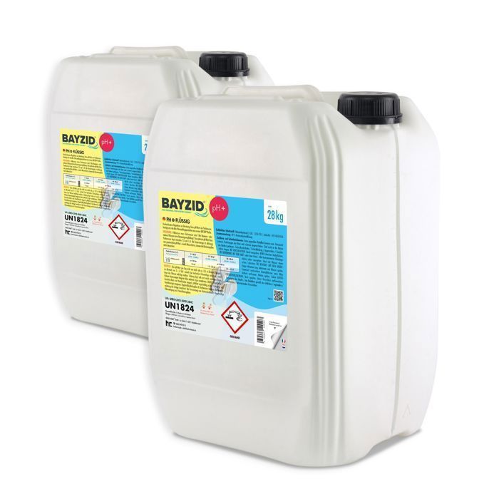 BAYZID® pH Plus Liquide - Augmenteur de pH pour Piscine - Bidon de 2 x ...