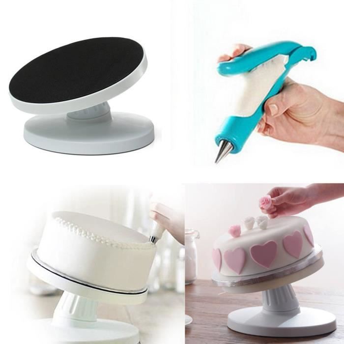 Rotating Tilting Cake Turntable Decoration Nonslip Baking Kitchen ...