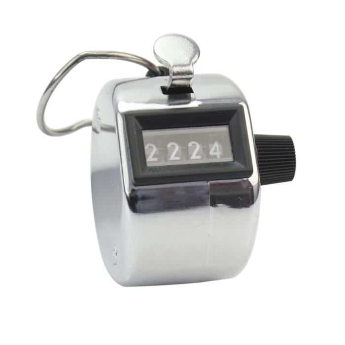 Compteur Mécanique à Main Manuel 4 Chiffres Digital Comptage Pointage ...