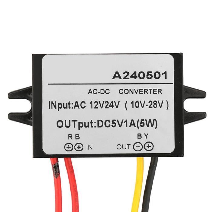 Atyhao convertisseur Buck AC 12V 24V à DC 5V Buck Converter Module d'alimentation AC-DC ...