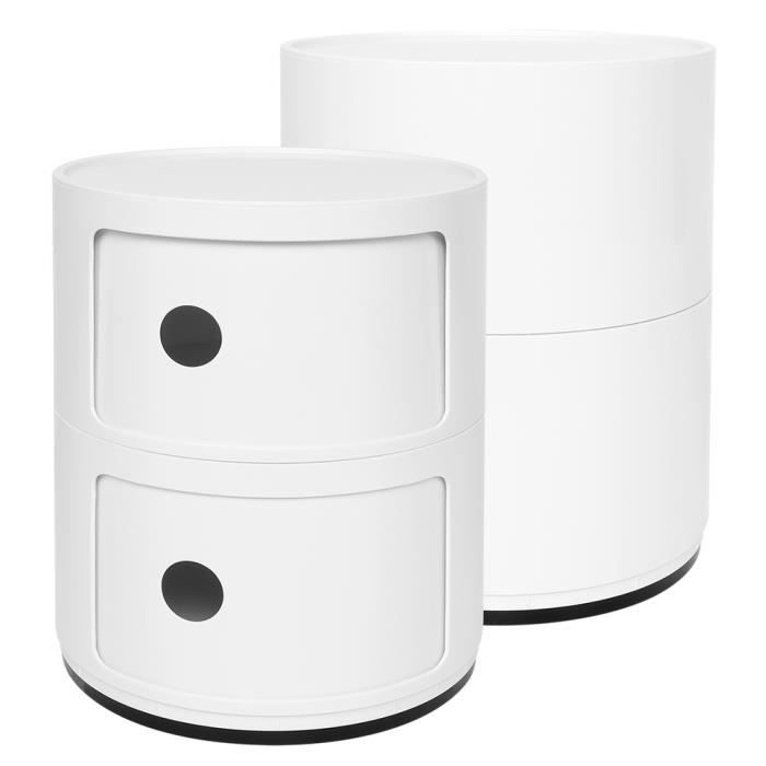 VAG 2 Couches Table De Chevet Moderne Meuble D'Appoint Pour Chambre À ...