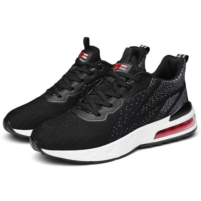 Baskets Homme Fashion Chaussures Sport Sneakers Rouge - Cdiscount ...