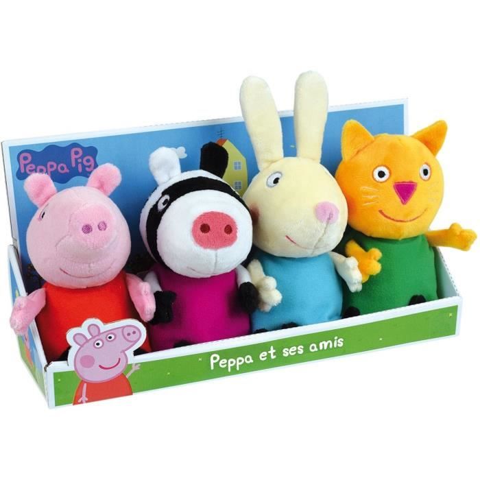 Coffret peluche Peppa Pig Jemini - Peppa et ses amis - Zuzu Zebra, Mle ...
