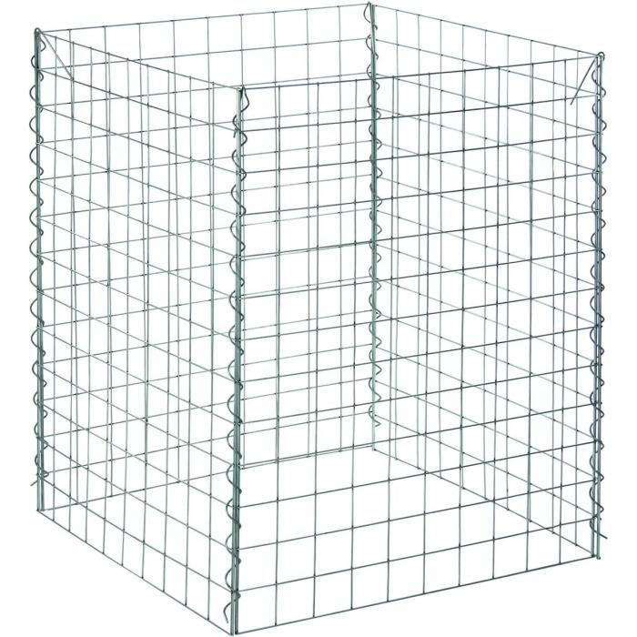 Bellissa Grid composter, galvanisé - 99060 - Bac à Compost en Acier ...