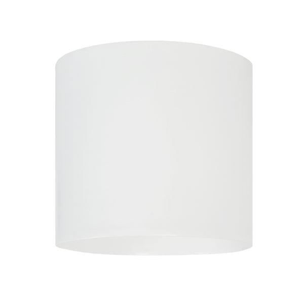 UZIBUZI-Abat-jour cylindre métal cylindre blanc d'ivoire 1 ampoule E27 ...