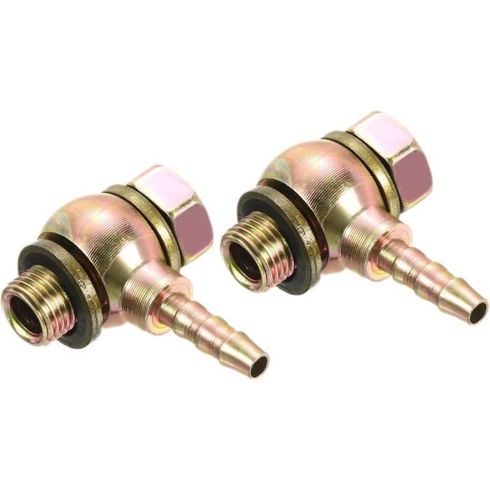 Raccord Cannelé Coudé 5 Mm Filetage Mâle M10 X 1, Lot De 2 Adaptateurs ...