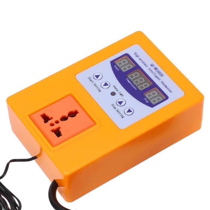 (Orange)Capteur De TempéRature NuméRique à LED Commutateur De ...