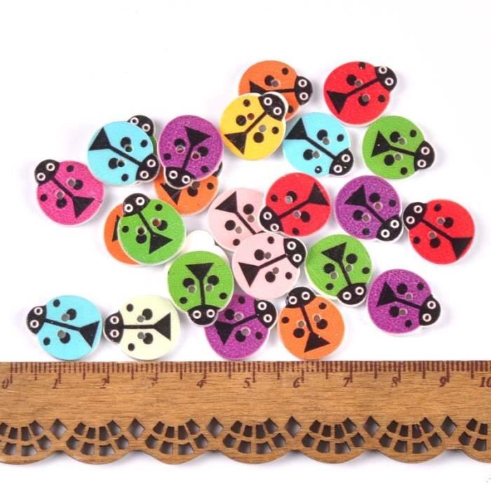 BOUTON - ZIP,3--Boutons'animaux de dessin animé, 50 pièces, vêtements ...