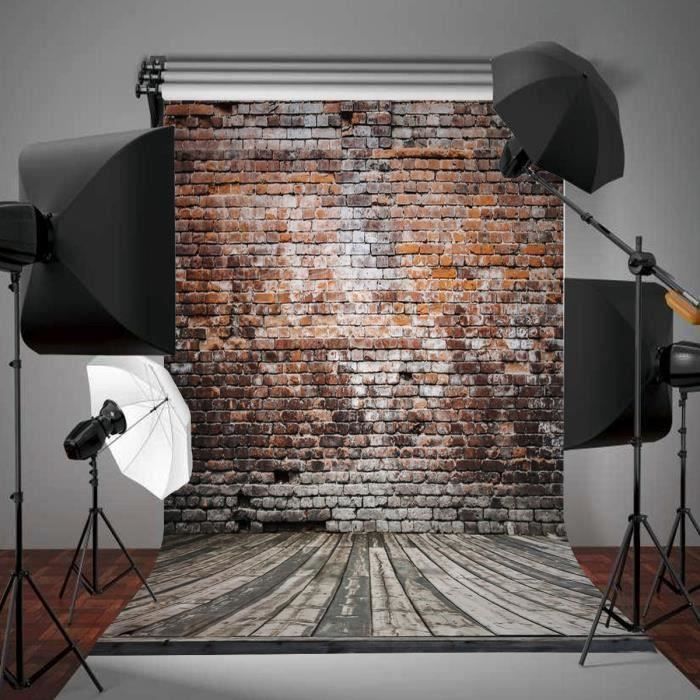 Toile de Fond Backdrop Tissu 1.5x2.1m Mur Planche Photographie Studio ...