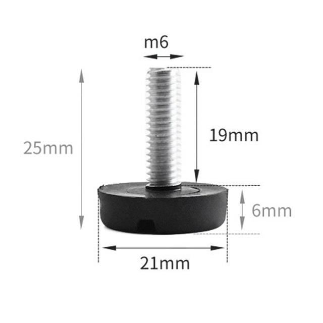 PIED DE MEUBLE,Style4 M6x19--Meuble à boulons réglables niveau pieds de ...