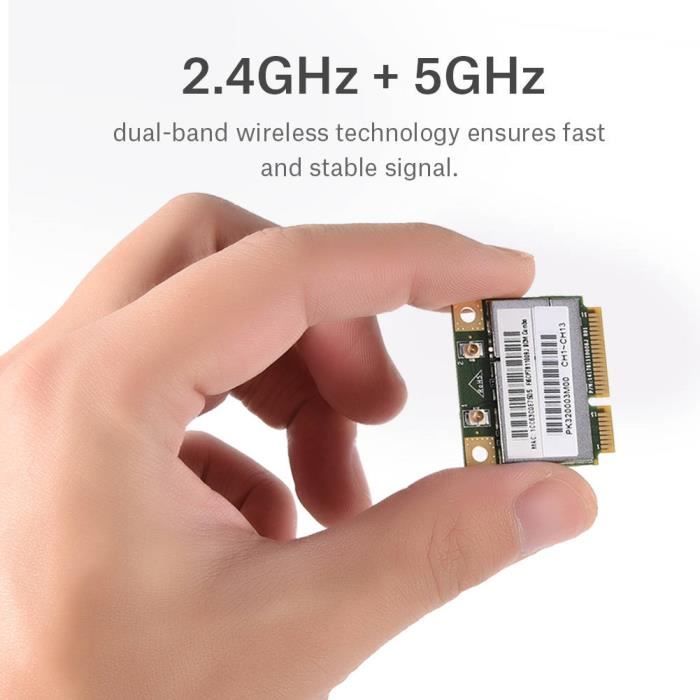 ZJCHAO Mini Carte WIFI Bluetooth Mini carte Bluetooth WIFI 2 en 1 pour ...