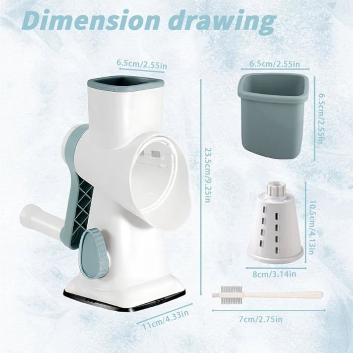 Crushed Ice Maker Ice Breaker Double Row 45° Angle Blades Efficient Ice ...